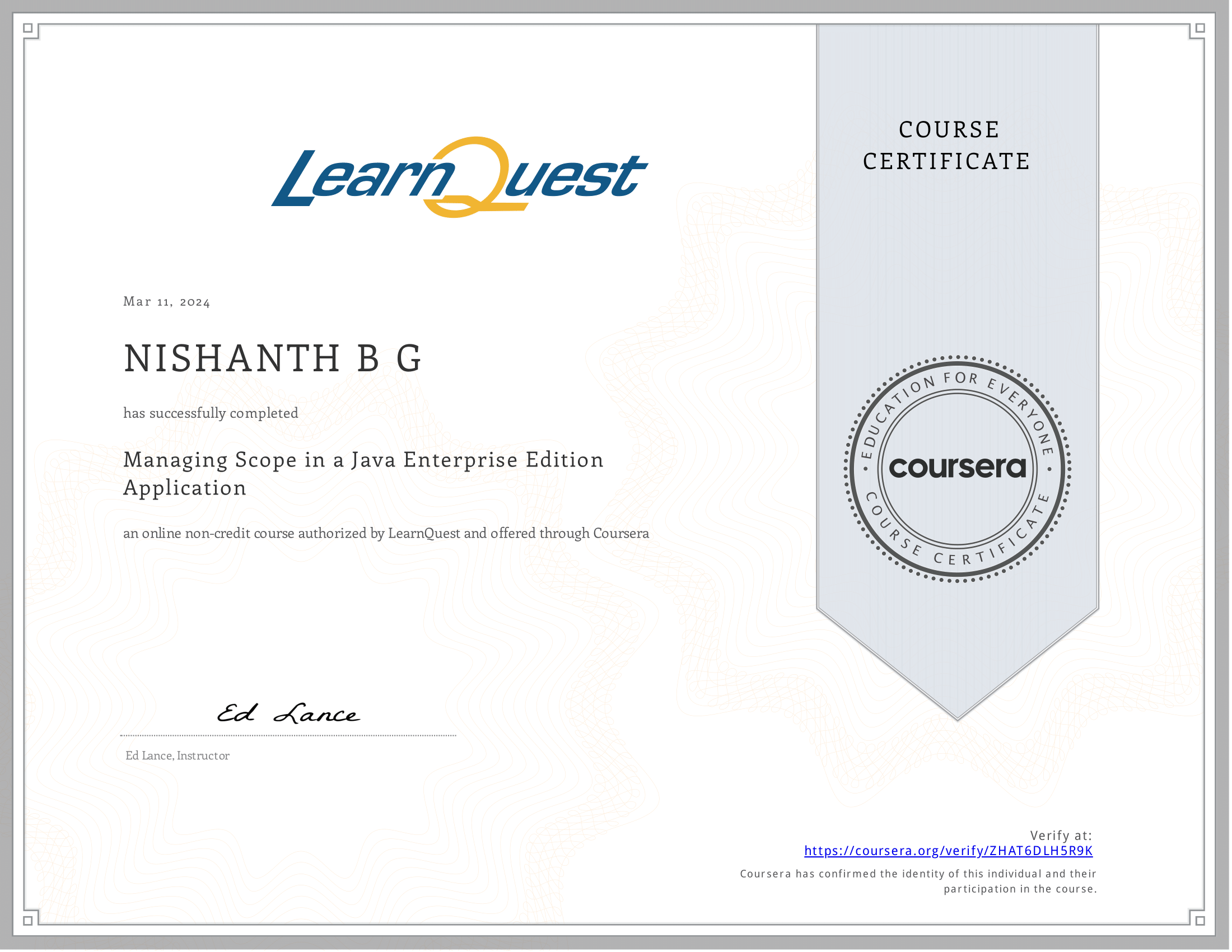 NISHANTH B G| Portfolio